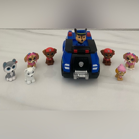 Paw Patrol | Toys | Paw Patrol Police Vehicle Truck Wbuilt In Figure ...